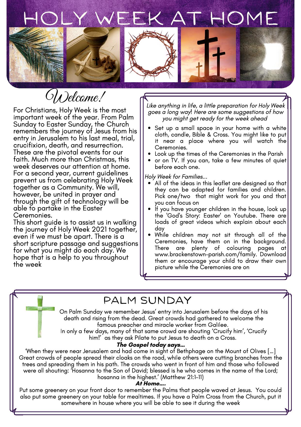 Holy Week Resources | Archdiocese of Dublin